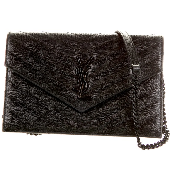 Yves Saint Laurent | Bags | Ysl Matelass Envelope Monogram Chain Wallet ...